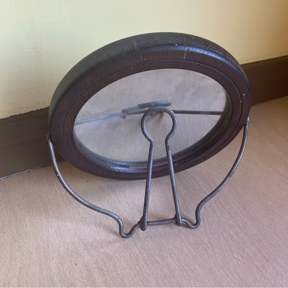 Grooming | Antique Mens Wooden Shaving Mirror Stand Hang Made In Japan ...